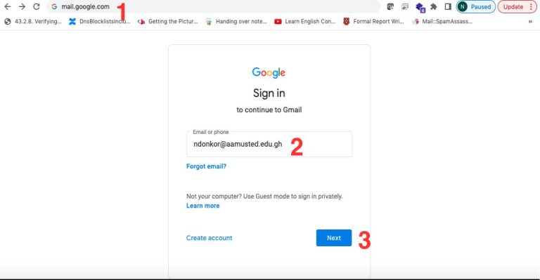 Aamusted mail now on google workspace – AAMUSTED-MAMPONG
