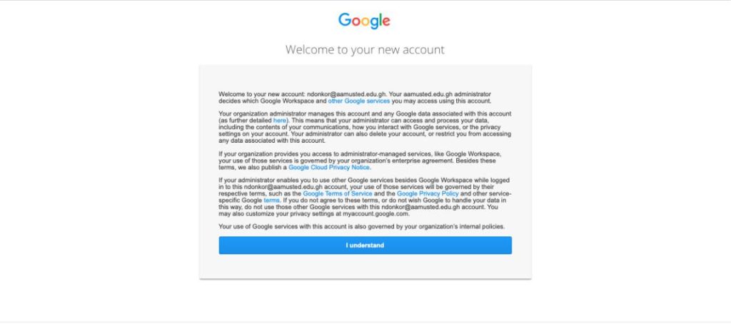 Aamusted mail now on google workspace – AAMUSTED-MAMPONG