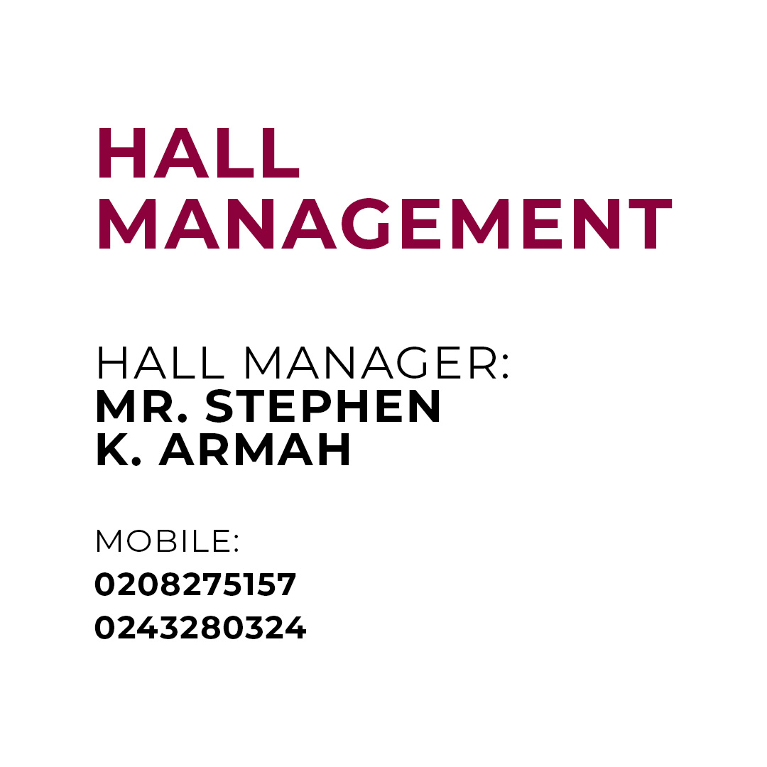 Hall Management – AAMUSTED-MAMPONG